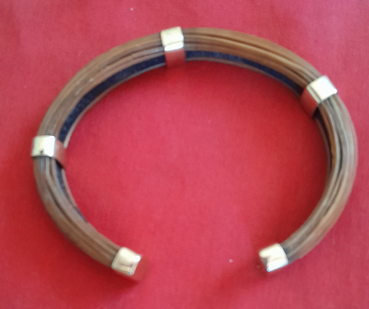 FCGW1 14ct Gold And White Elephant Hair Bracelet – Just Elephant